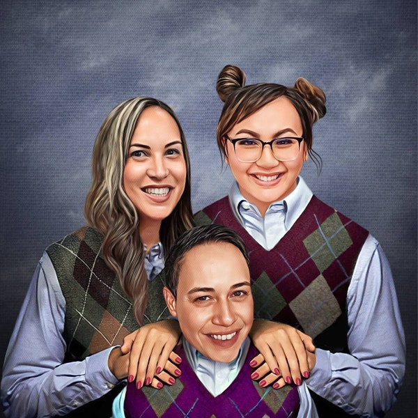 Step Brothers Family Portrait | Funny Portrait | Family Gift Ideas ...