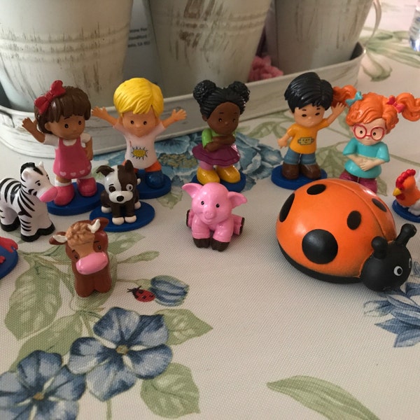 Fisher-price Little People and Animals Deluxe Cake Toppers Cupcake ...