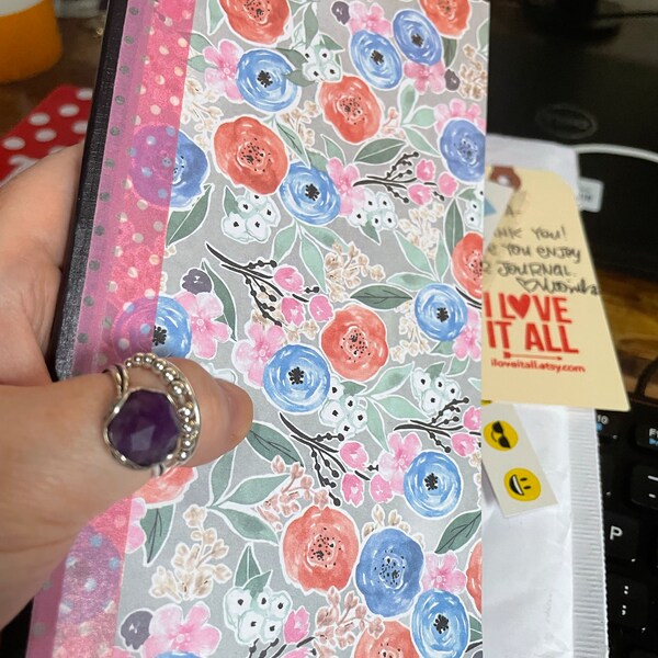 Tall Skinny Cute Notebook Mixed Paper Junk Journal Spiral Bound ...