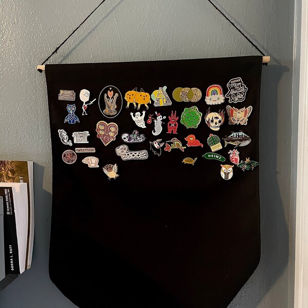Enamel Pin Display Banner, Multiple Sizes, Badge Display, Brooch ...