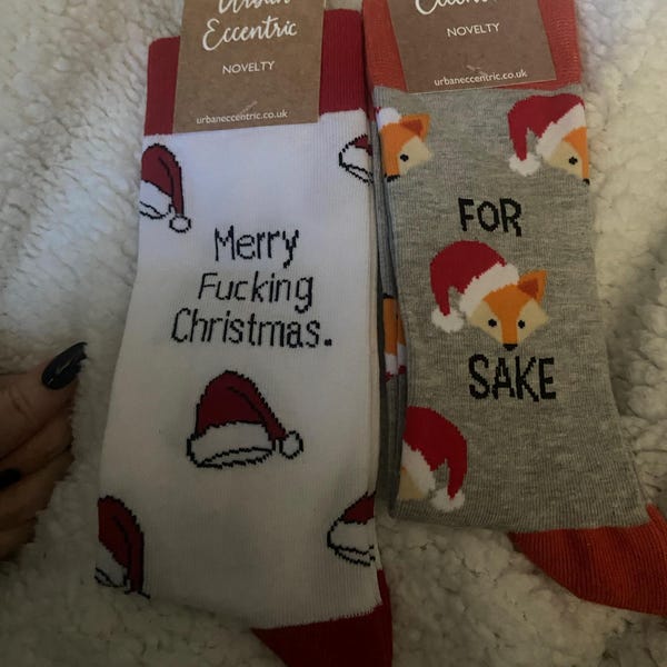 Unisex Nutcracker Socks Gift Set Gift 2 Pairs Cotton Rich Socks Premium ...