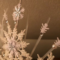 White Lace Snowflake Spike Crown,kokoshnik,snow Queen Spike Crown,fairy ...