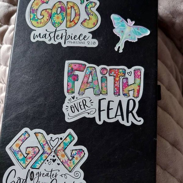 3 I Am God's Masterpiece Sticker, Christian Sticker, Bible Verse ...