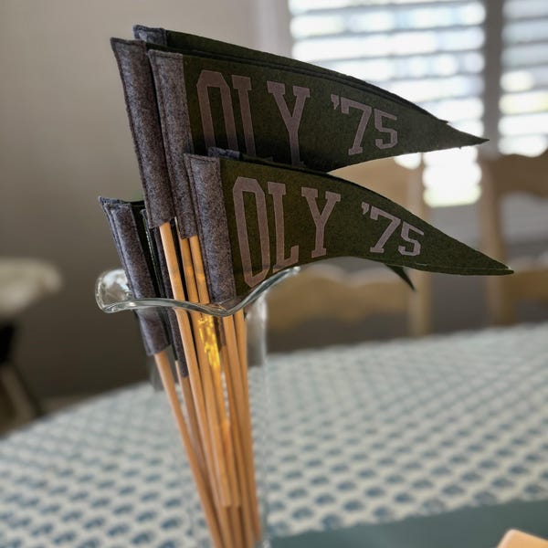 MOTHER'S DAY Gift Tiny Pennants | Mini Flags on a Stick | for Floral ...