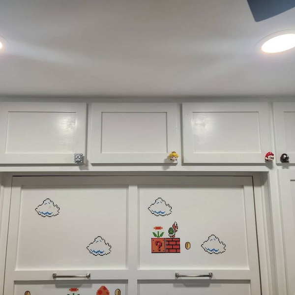 Mario Drawer Pulls Glow in the Dark Super Mario Bros Furniture Knobs ...
