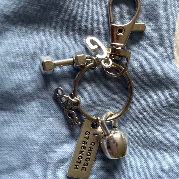 WEIGHT LIFTING KEYCHAIN, Bodybuilding Keychain, Strong is Beautiful ...