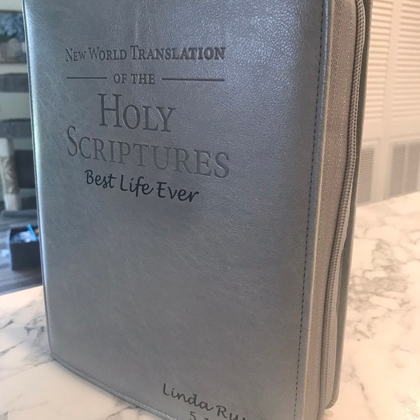 Large Bible Cover Jw - English Bible Cover - Jw Gift - Elders Gifts ...