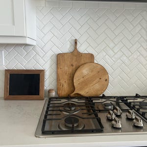 Set of Three Bread Boards, Medium Rectangle, Small Square, and Small ...