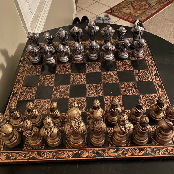 Lord of the Rings Chess Set - LOTR Chess Set Handmade Made to Order ...