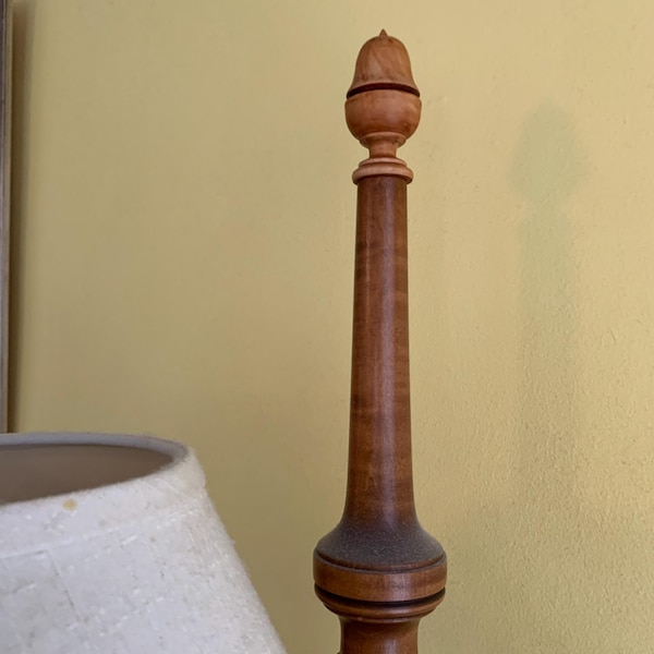 Curtain Rod Caps, Wood Finial, End Cap, Curtain Accessories, Pole Wood ...