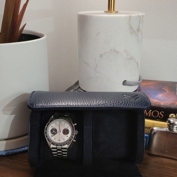 Ostrich Leather Handmade Luxury Watch Box for 6 / Luxury Watch Case for ...