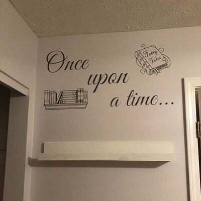 Wall Quote, once Upon A Time Wall Art Sticker, Vinyl Decal, Modern ...