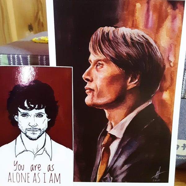 Hannibal & Will Printable PDF Coloring Pages - Etsy