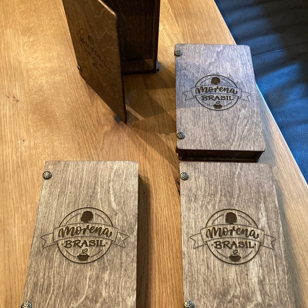 QR Code Menu Sign, Restaurant Menu, Wooden Table Menu, Scan for Menu ...