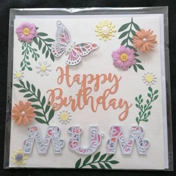 Birthday Card, Personalised Birthday Card, Mum, Nan, Grandma ...