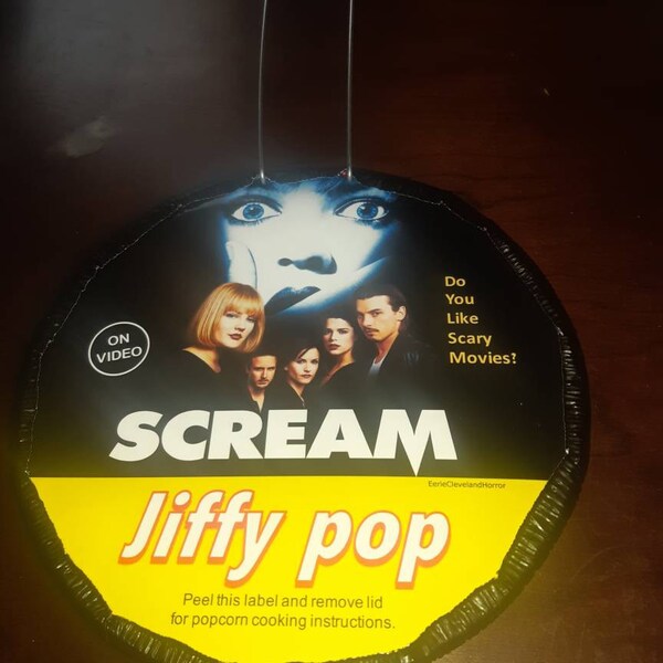 Scream Movie Jiffy Pop: Edible Popcorn Snack - Etsy