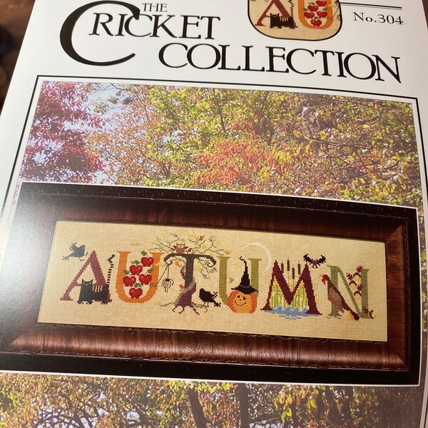 CRICKET COLLECTION "autumn" Counted Cross Stitch Pattern~autumn Cross ...