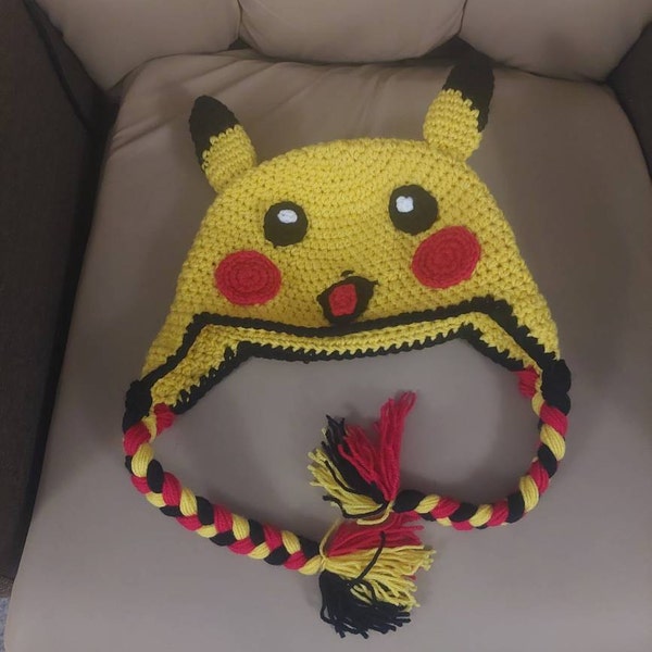 Pikachu Hat Crochet Pattern Pokemon Crochet Hat Pattern Pikachu Costume ...
