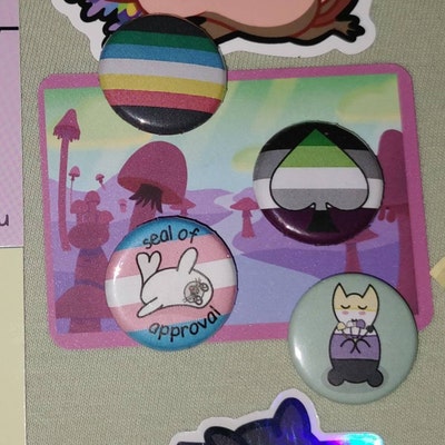 Buttons Pride Flags LGBTQIA - Etsy