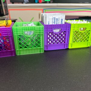 Stackable Mini Milk Crates/desktop Organization / Organizer - Etsy