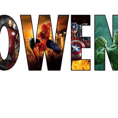 Super Hero Alphabet Font Png Bundle, Superhero Letter Font Clipart ...