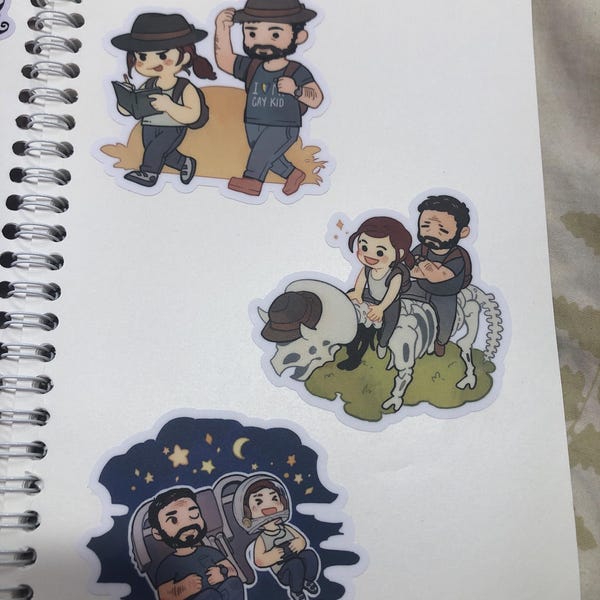 The Last of Us Part 2- TLOU Stickers (joel and Ellie) - Etsy