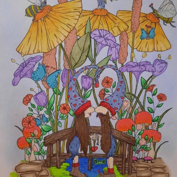 The Damsel in Distress Coloring Page - Instant Printable Download - Etsy