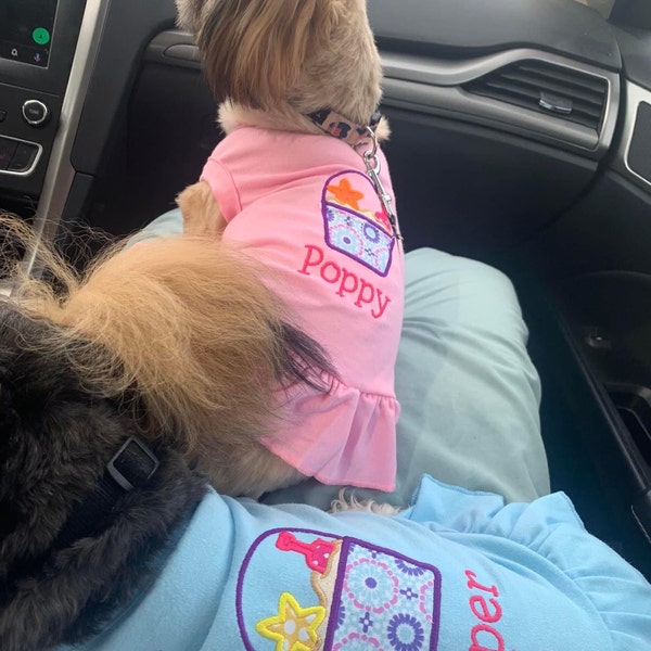 Pet Dog Shirt or Dress, Beach Dog Summer Vacation Shirt, Spoiled Puppy ...