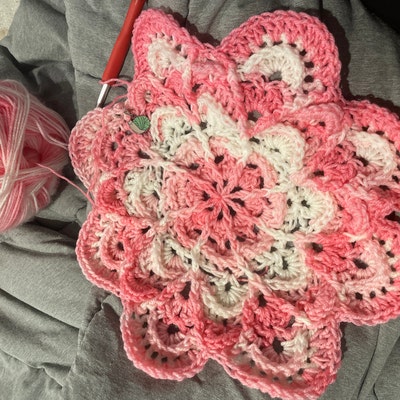 Flower Puddles Mandala Blanket Crochet Pattern - Etsy