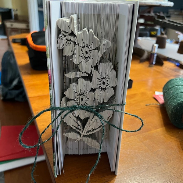 Pattern Only Sunflower Book Folding Pattern Cut and Fold Book, Flower ...