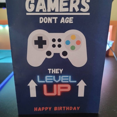 Printable Happy Birthday Card for Gamers, Gaming Birthday Card ...