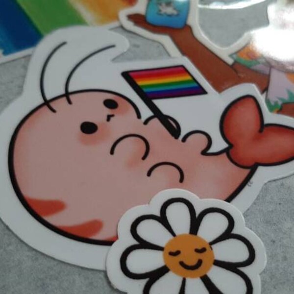 Mr. Puffin/waterproof/laminated Sticker - Etsy