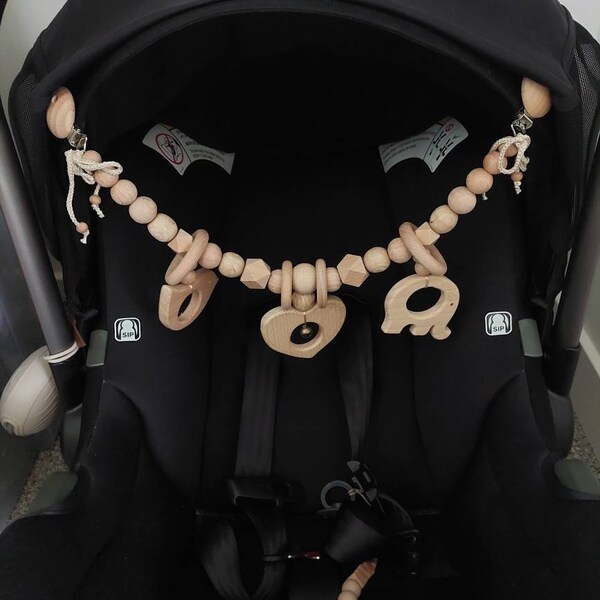 All Wooden Pram Garland With Toys Pendants - Etsy