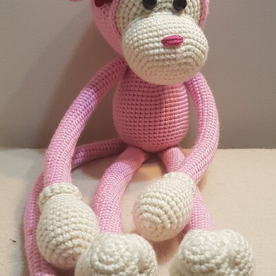 Mike the Monkey Amigurumi Crochet Pdf Pattern EN, DK & NL - Etsy