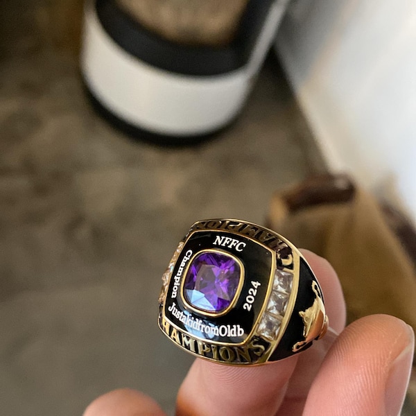 Custom Text and Color Championship Ring - Football, Baseball ...