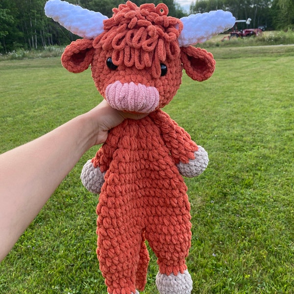Benny and Bonnie the Cows Pattern | Crochet Cow and Highland Cow ...