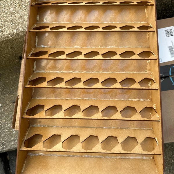 Wall Mounted Tube Type Paint Storage Rack - 20/21ml Tubes or 37ml Tubes ...