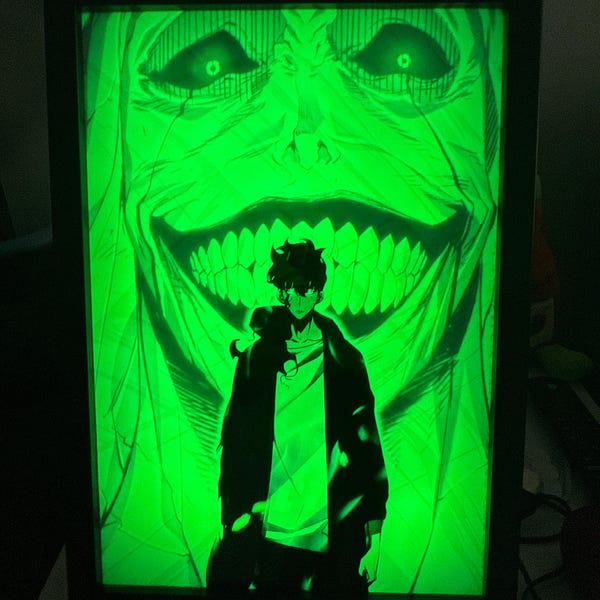 Berserk LED Light Box / LED Art, Home Decor, Wall Art, Anime Night Lamp ...