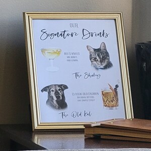 Kentucky Derby Signature Drinks Sign Drink Sign Bar Menu | Etsy