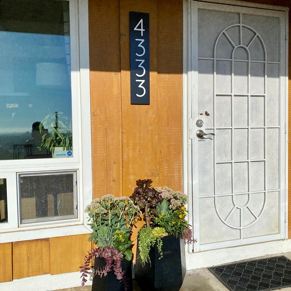 Vertical & Horizontal House Number| Easy to Install House Sign | House ...