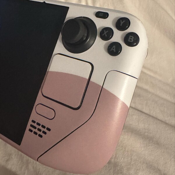 Red Polygon Steam Deck Skin, Abstract Lines Design, Protective ...