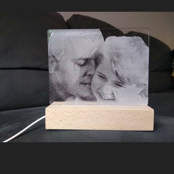 Personalized LED Lamp With Your Photo. Custom Christmas Gift. - Etsy