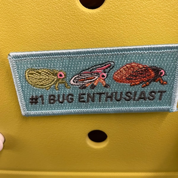 Number 1 Bug Enthusiast Iron-on Patch / Entomologist / Entomology ...