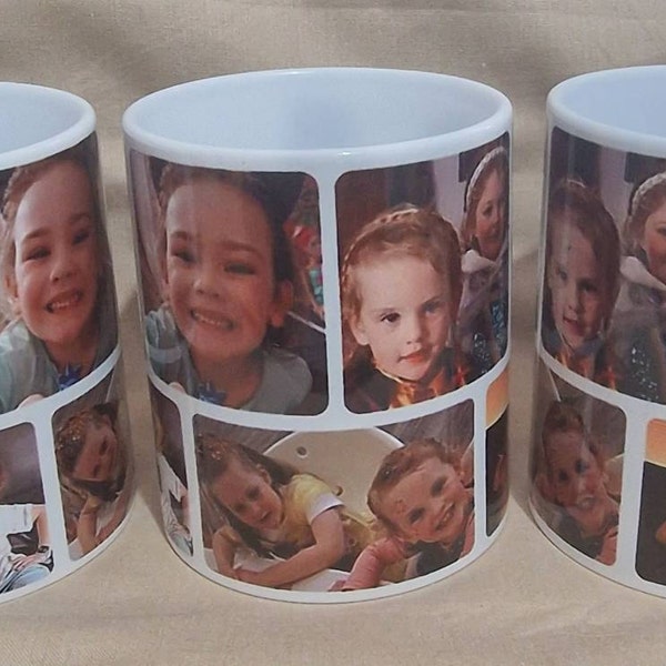 Family Mug Wrap PNG| Family Mug Wrap | Photo Mug Collage Template ...