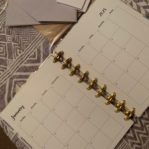 Pre-labeled Monthly Planner Tabs Adhesive Planner Tabs Tabs | Etsy