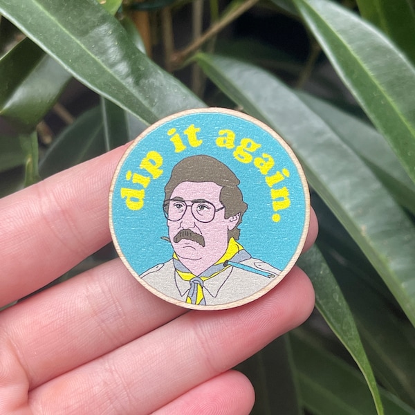 Pat Pin Badge, Geeky Brooch, Stocking Filler, Birthday Present, Ghosts ...