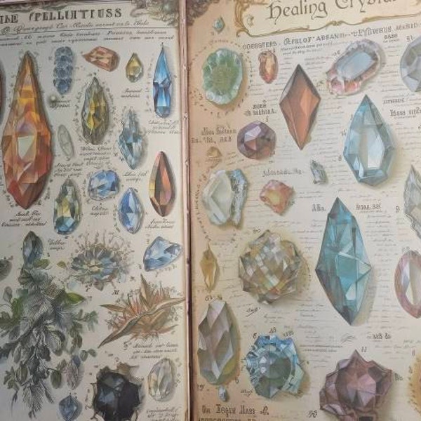 Old School Notes Junk Journal Pages, Digital Scrapbook Paper Kit, Study ...