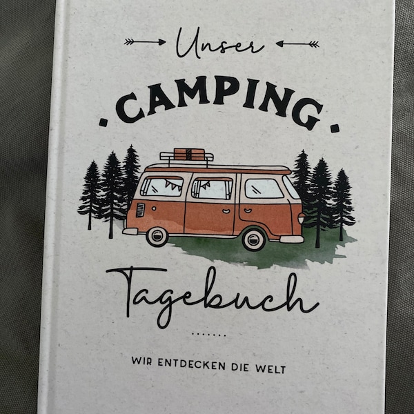 Camping Tagebuch, Camping Logbuch, Reisetagebuch zum Ausfüllen mit ...