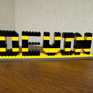 Custom NAME SIGN Made With LEGO® Bricks and Plates / Door or Wall Sign ...