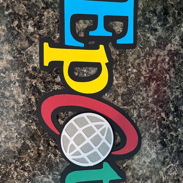 DISNEY EPCOT Die Cut Paper Piecing Title - for Scrapbook Pages - SSFF ...